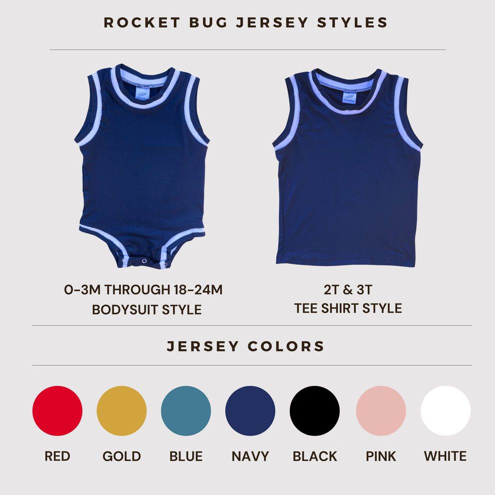 Blank Sleeveless Basketball Jersey for Toddlers – Rocket Bug